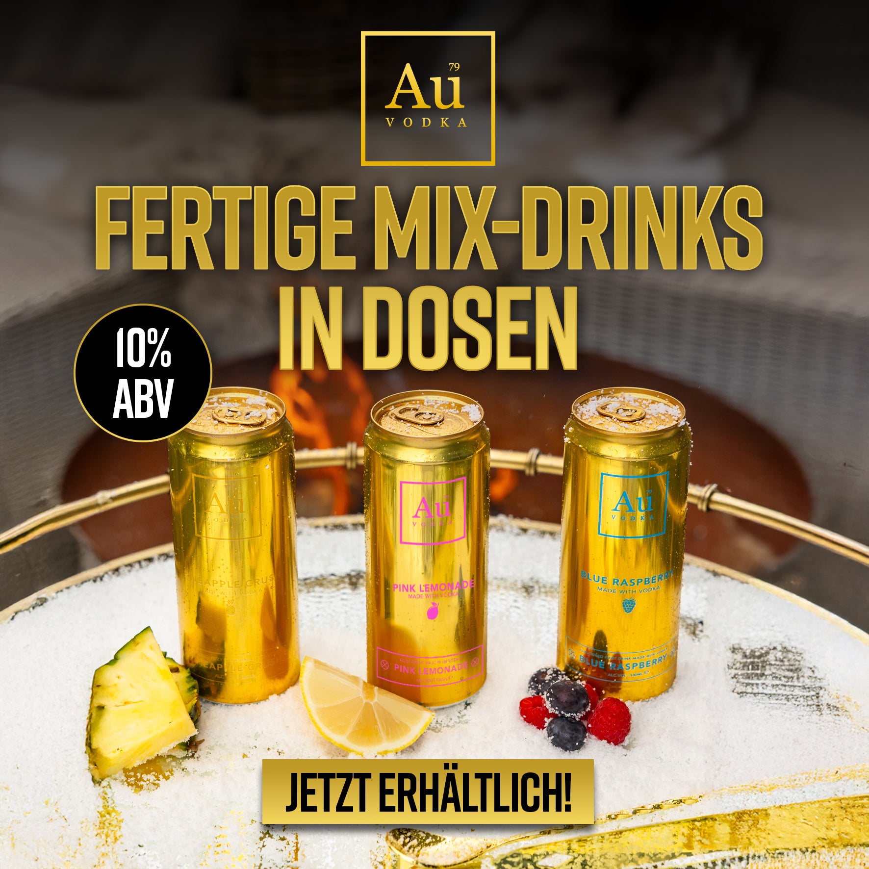 Au Vodka Full Premix RTD Collection 250ml - 36 Cans – Au Vodka Europe